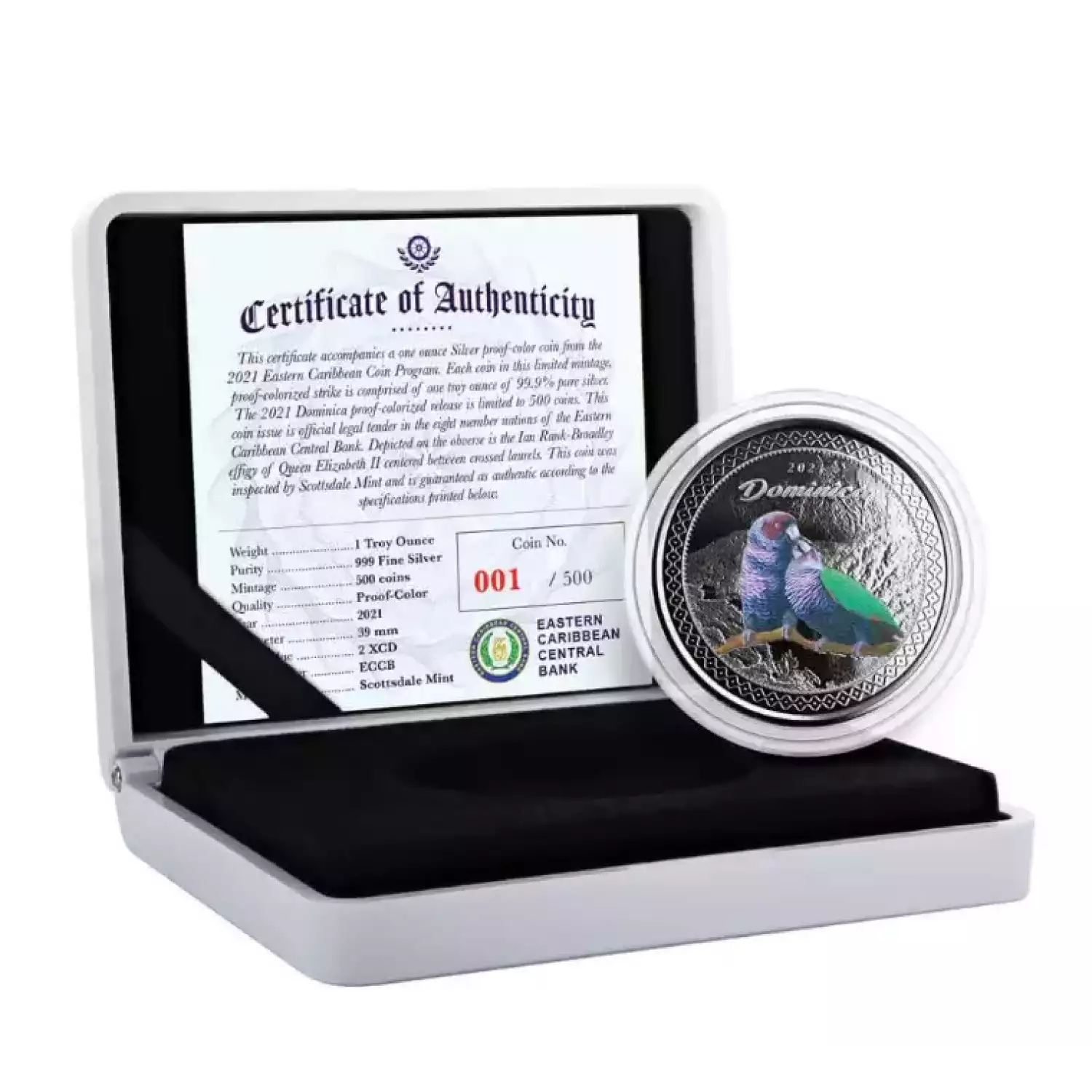 2021 Dominica 1 oz Silver Colorized Coin - Copper State Coin and Bullion